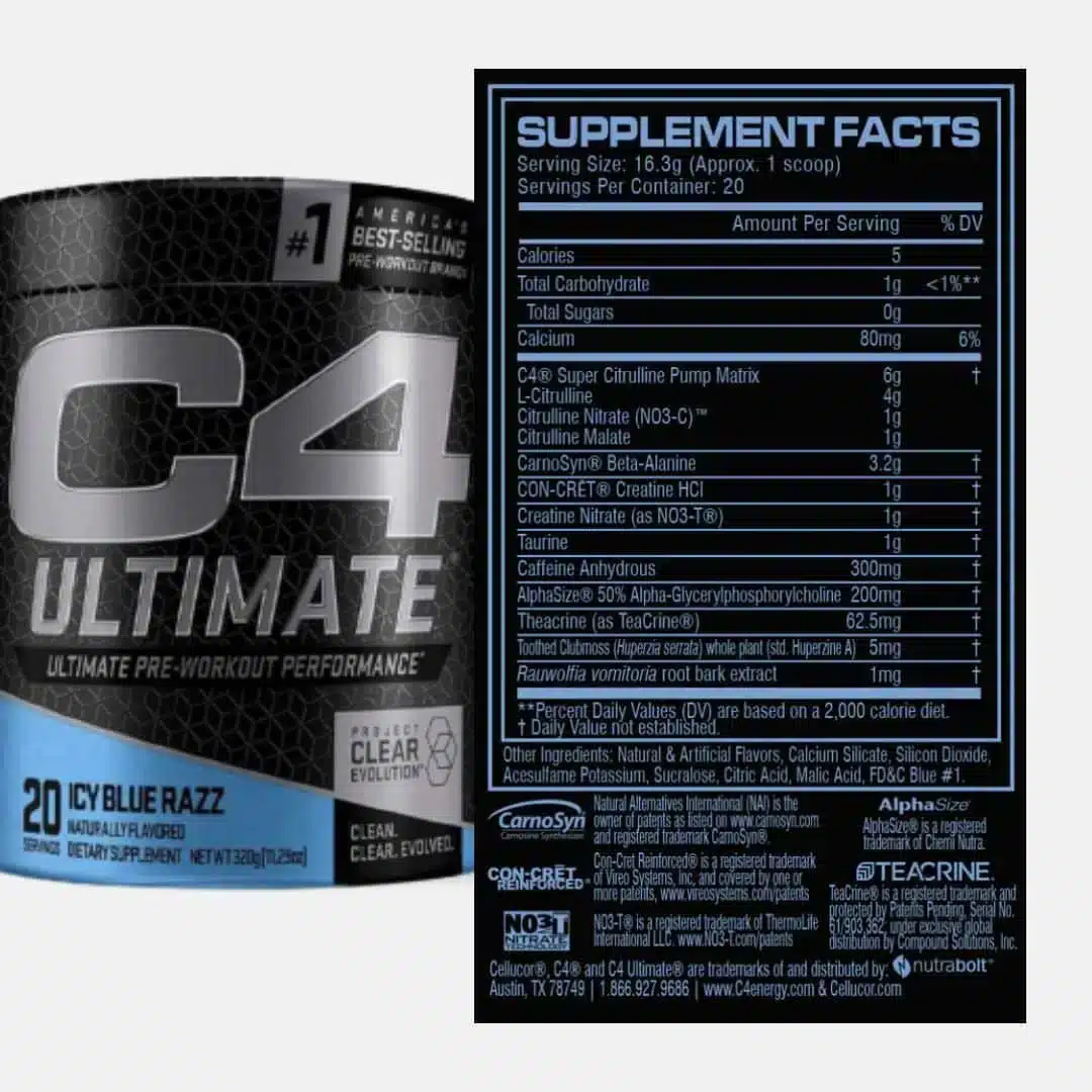 C4 ULTIMATE CELLUCOR - Buena Vida - Energía, fuerza y resistencia.